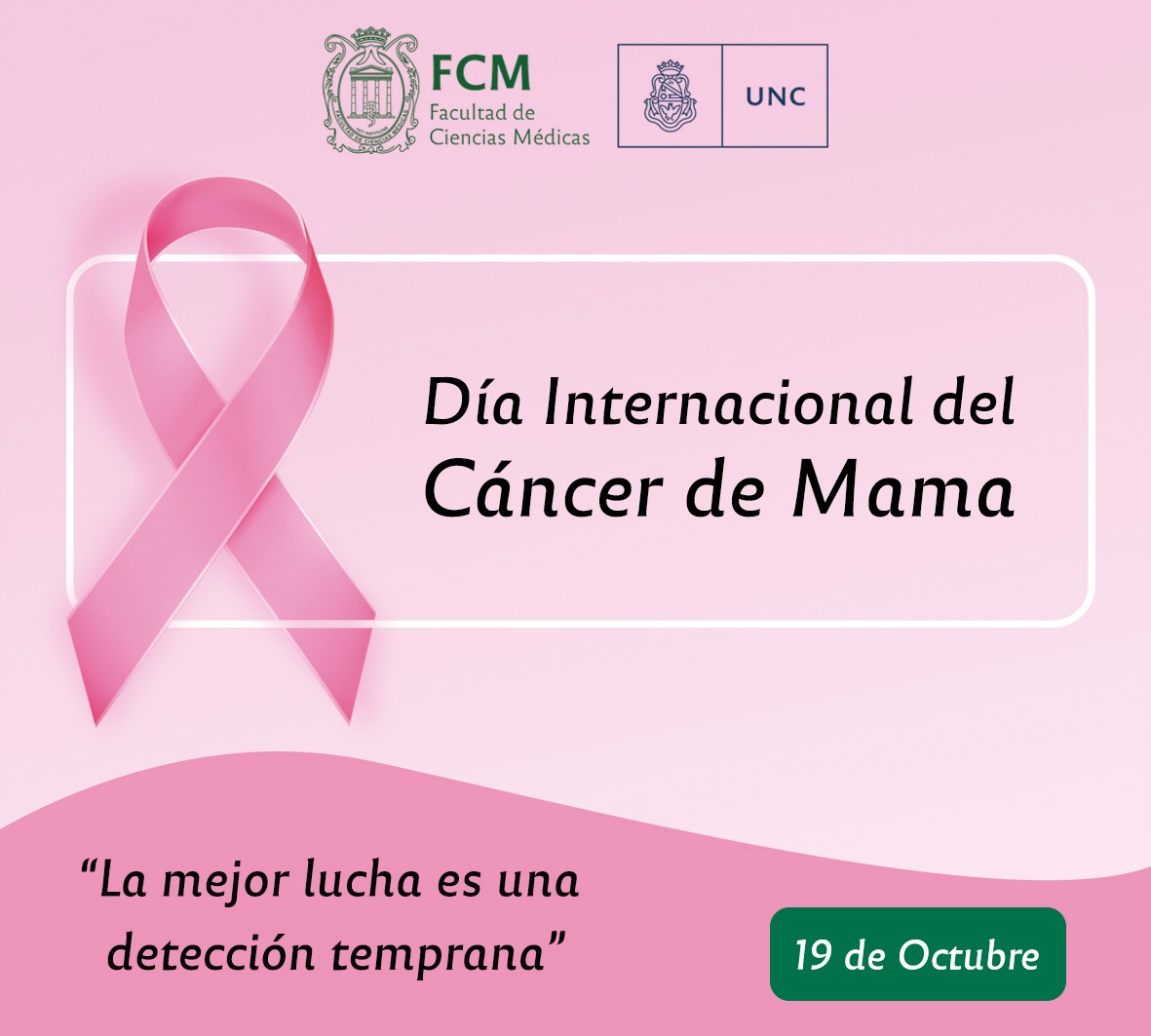 19 De Octubre Día Mundial De La Lucha Contra El Cáncer De Mama